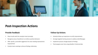 LQA Reception Checks with eAuditor Audits & Inspections | PDF