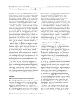 An Update of Lot Quality Assurance Sampling (LQAS) Technologies Handout ...