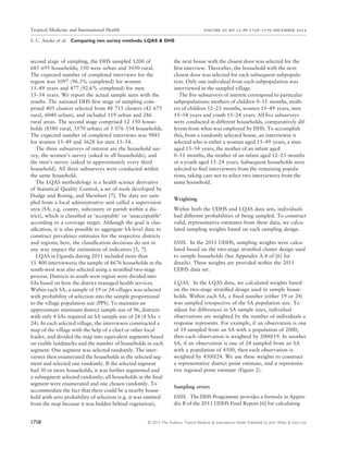 An Update of Lot Quality Assurance Sampling (LQAS) Technologies Handout ...