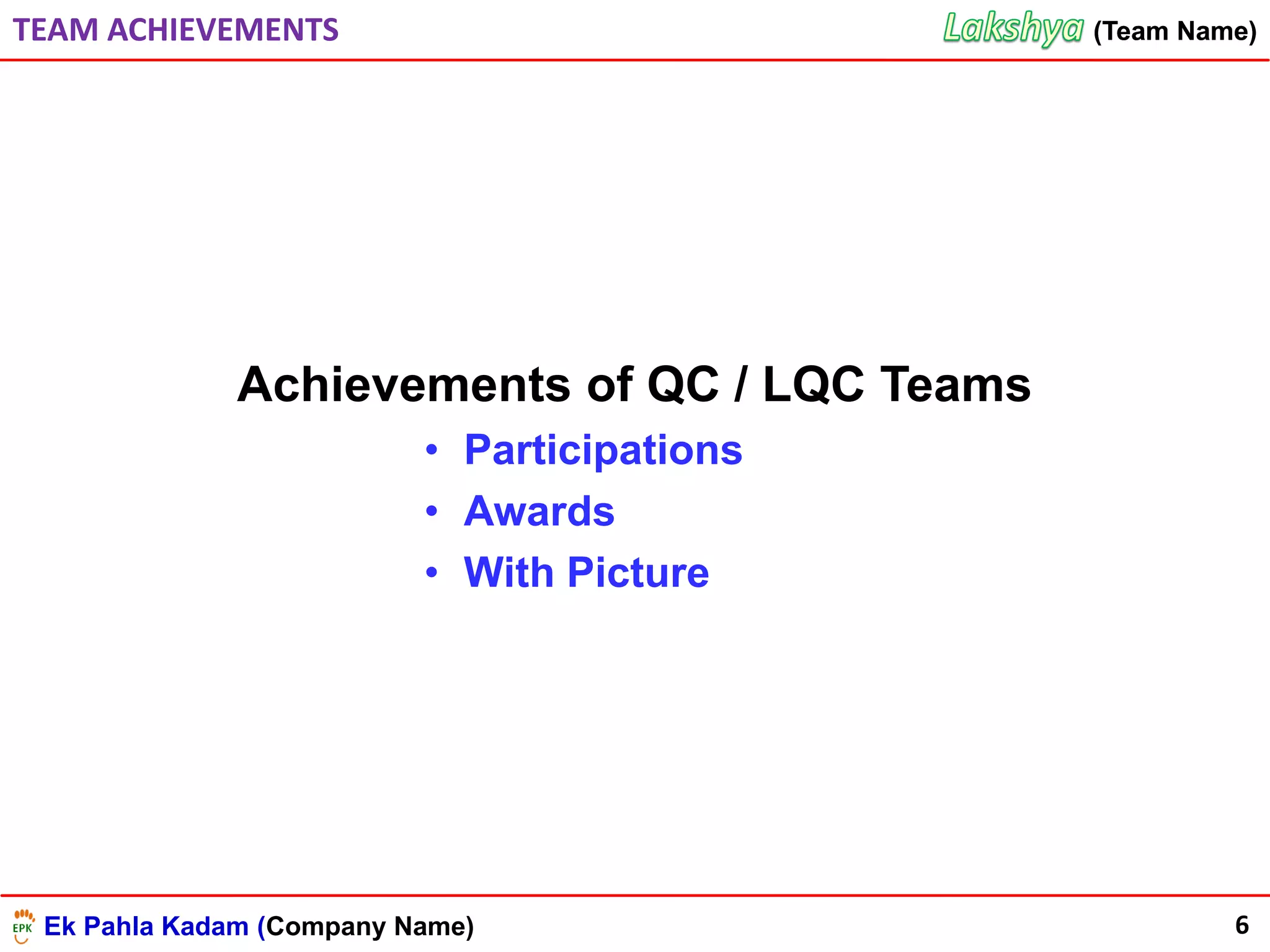Lean Quality Circle Presentation Template | PDF