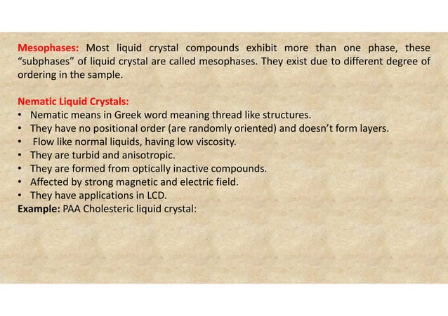 LQD.pdf Liquid crystals introduction and explanation | PDF