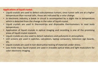 LQD.pdf Liquid crystals introduction and explanation | PDF