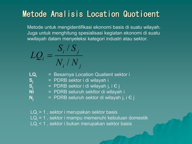 LQ dan sejenisnya.ppt