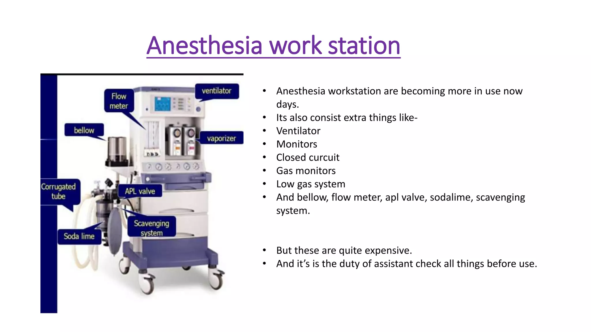 anesthesia machine | PPTX