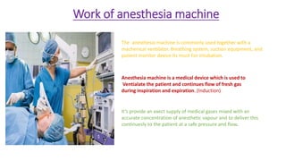 anesthesia machine | PPT