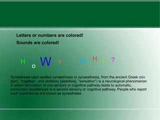 Synesthesia | PPT