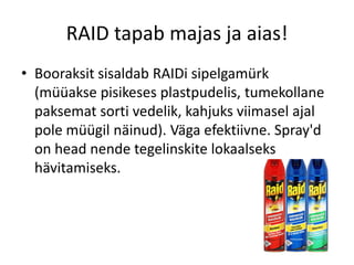 Sipelgad majas ja aias | PPT