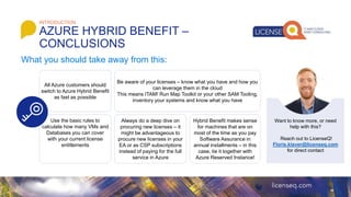 Azure Hybrid Benefit for Windows Server and SQL Server | PPTX
