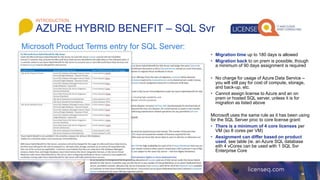 Azure Hybrid Benefit for Windows Server and SQL Server | PPTX
