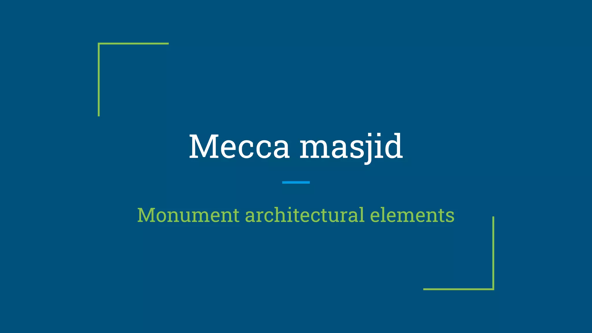 Elements of mosque architecture | PDF