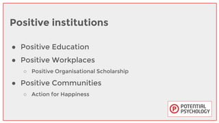 Positive and Coaching Psychology in Practice: An Introduction | PPTX