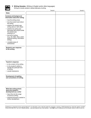 Lr %20reporting%20form%20-%20 elementary-eng%20(1) | PDF