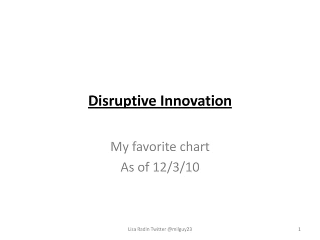 L Radin Disruptive Innovation Chart | PPTX