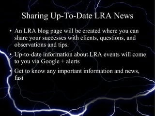 LRA presentation 1 | PPT