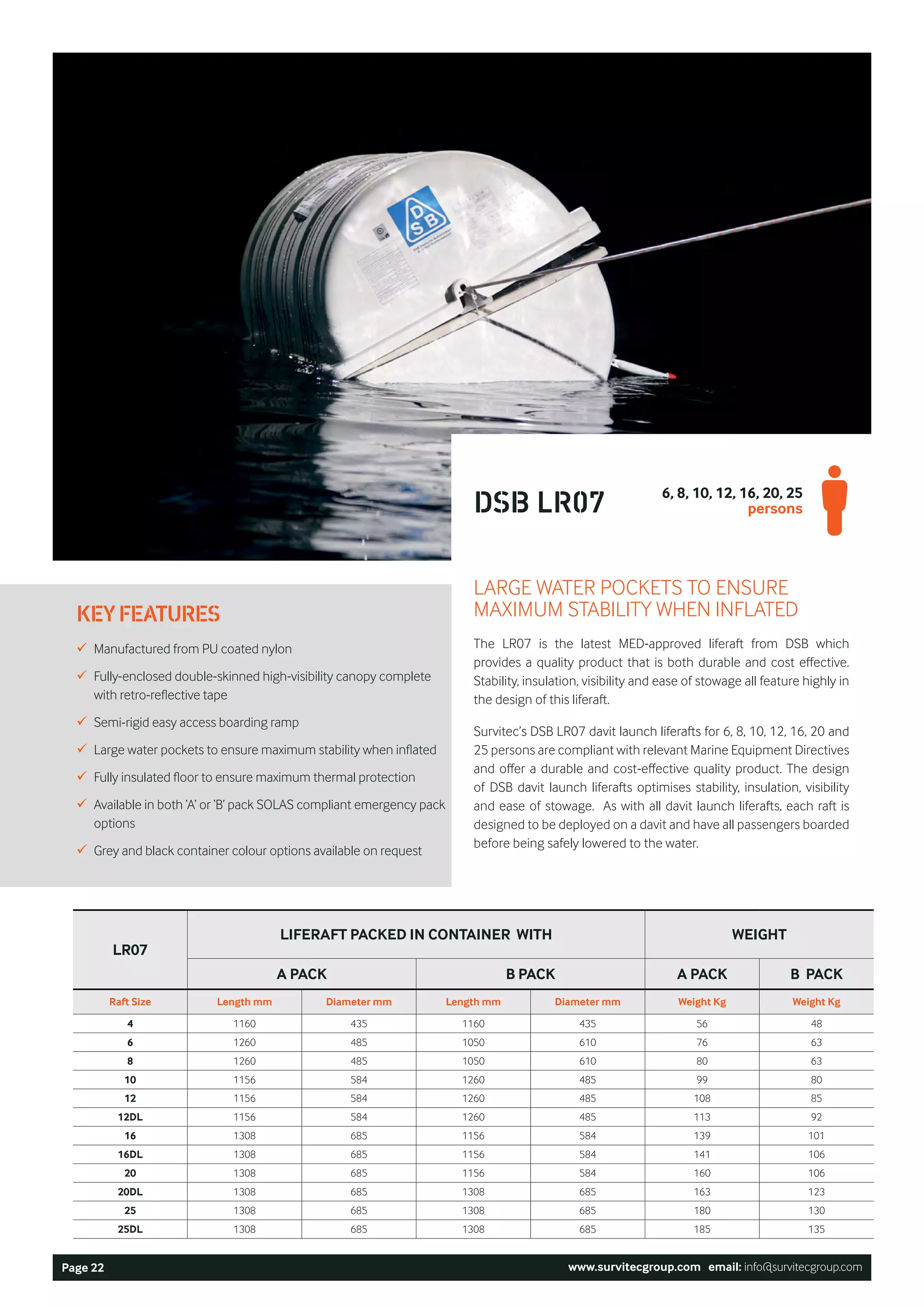 Survitec Liferaft Brochure | PDF