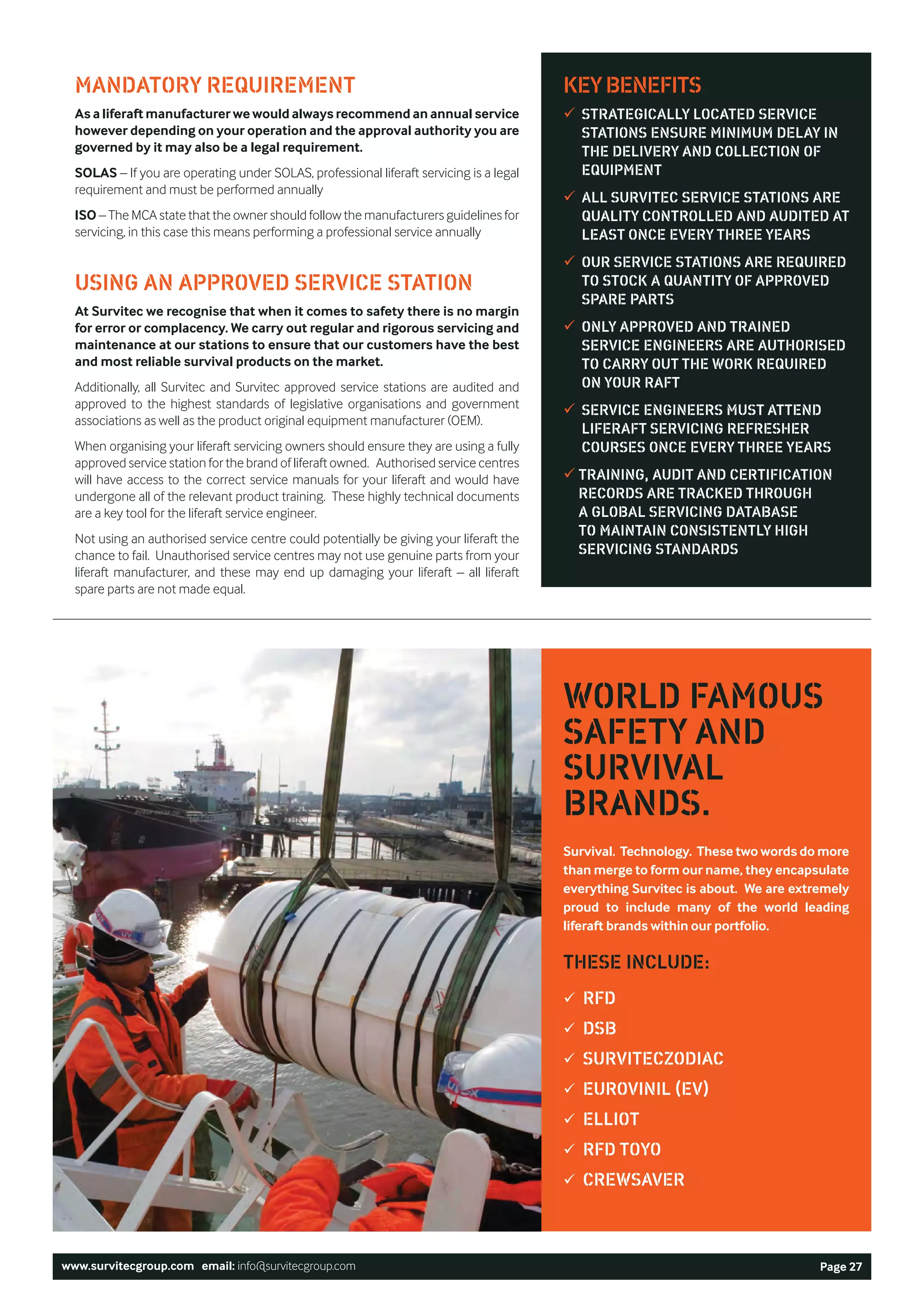 Survitec Liferaft Brochure | PDF