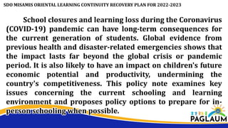 Learning Recovery Continuity Plan | PPTX
