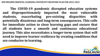 Learning Recovery Continuity Plan | PPTX