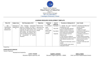 LRD-TEMPLATE.docx for educational purposes | PPT