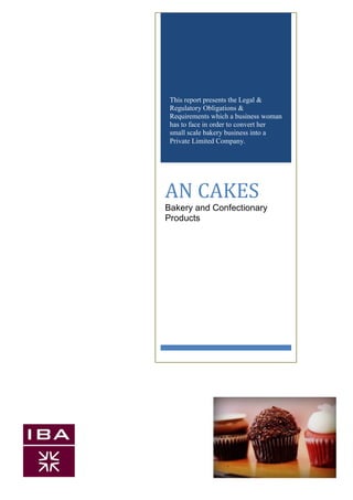 LEGAL OBLIGATIONS & REQUIREMENTS FOR ESTABLISHING A Bakery ...