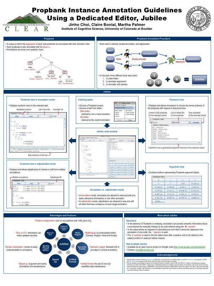 Propbank Instance Annotation Guidelines Using a Dedicated Editor, Jubilee