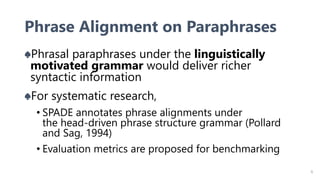 SPADE: Evaluation Dataset for Monolingual Phrase Alignment | PPT