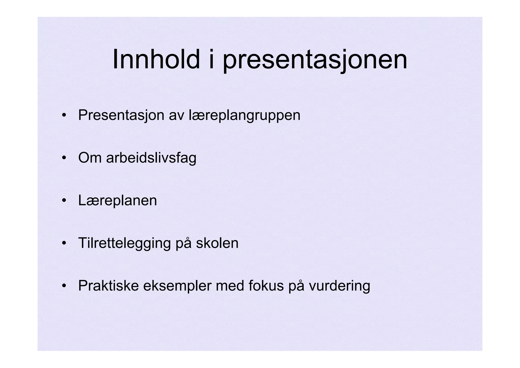 Arbeidslivsfag: Læreplan og veileder | PDF