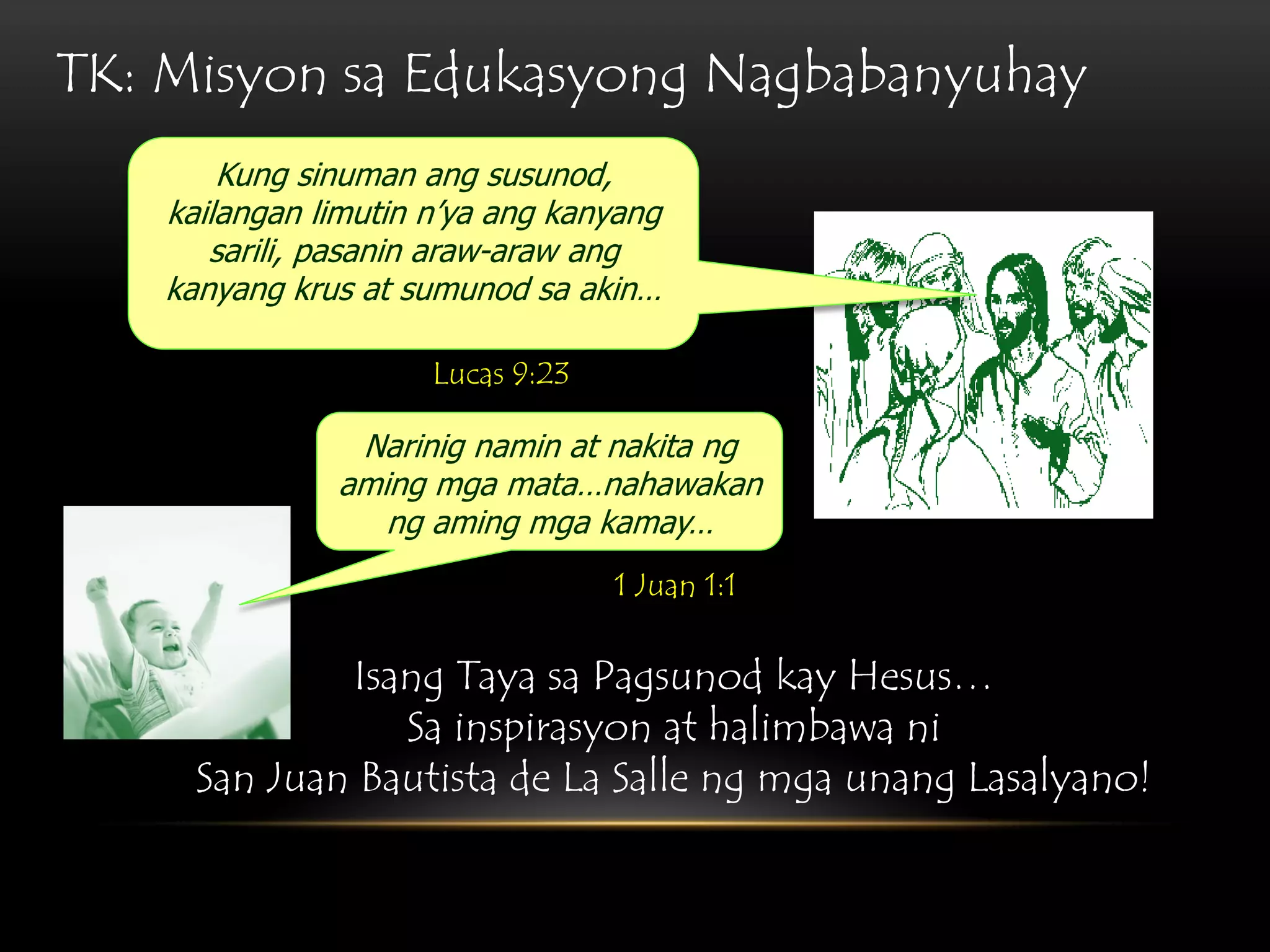 The Lasallian Reflection Framework - Tagalog (Galgo2014) | PPT