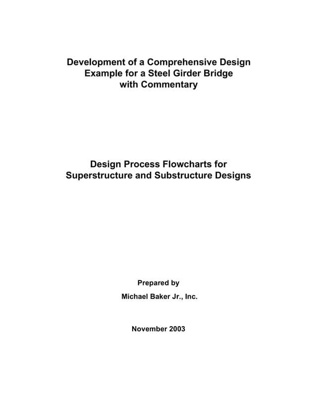 LRFD Design Example -Steel Girder Bridge (US Unit).pdf | Civil ...