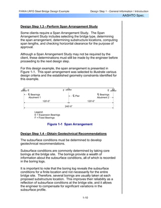 LRFD Design Example -Steel Girder Bridge (US Unit).pdf | Civil ...