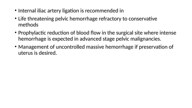 internal_iliac_artery ligation.pptx basics | PPTX | First Aid | Injuries