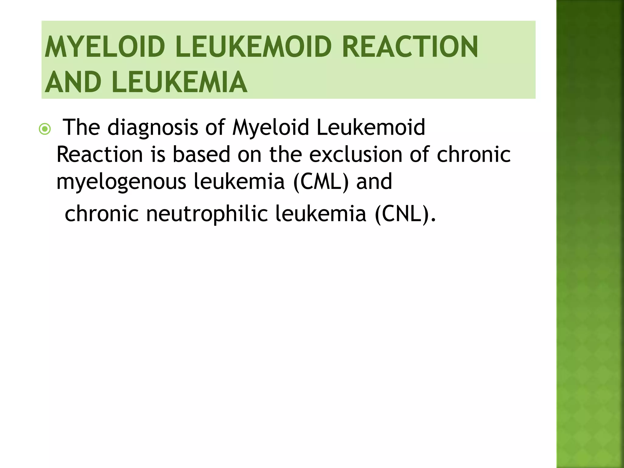 leukemoid reaction and leukemia | PPT