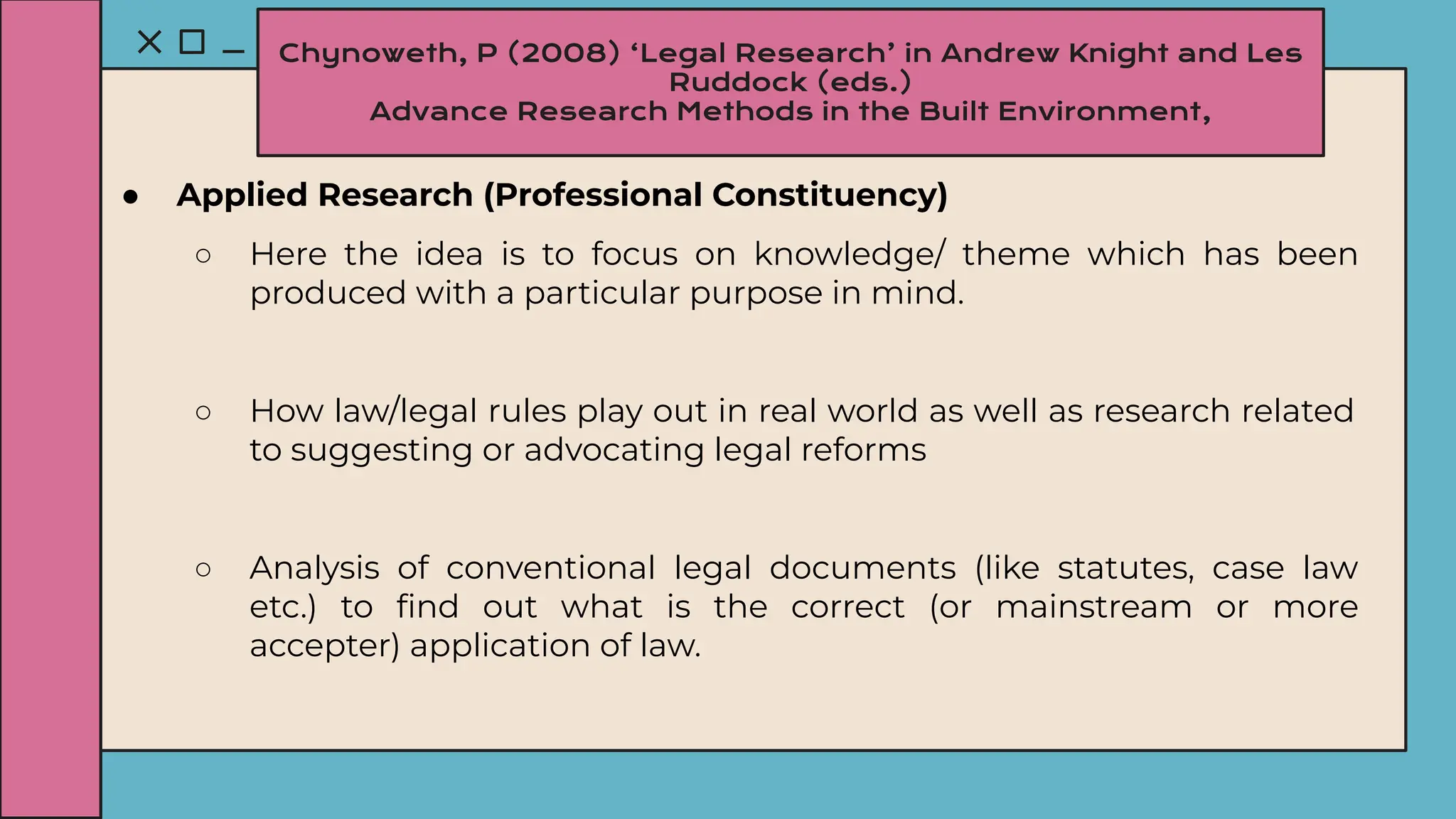legal research methodology slide by tushar | PPT