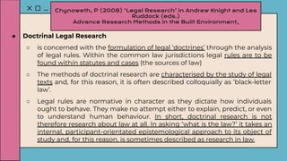 legal research methodology slide by tushar | PDF
