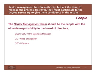 The Litigation Risk Management Approach to Strategic Litigation and ...