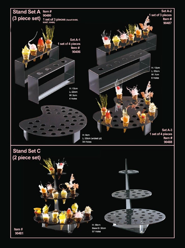 La Rose Noir Elegant Cones & Stands