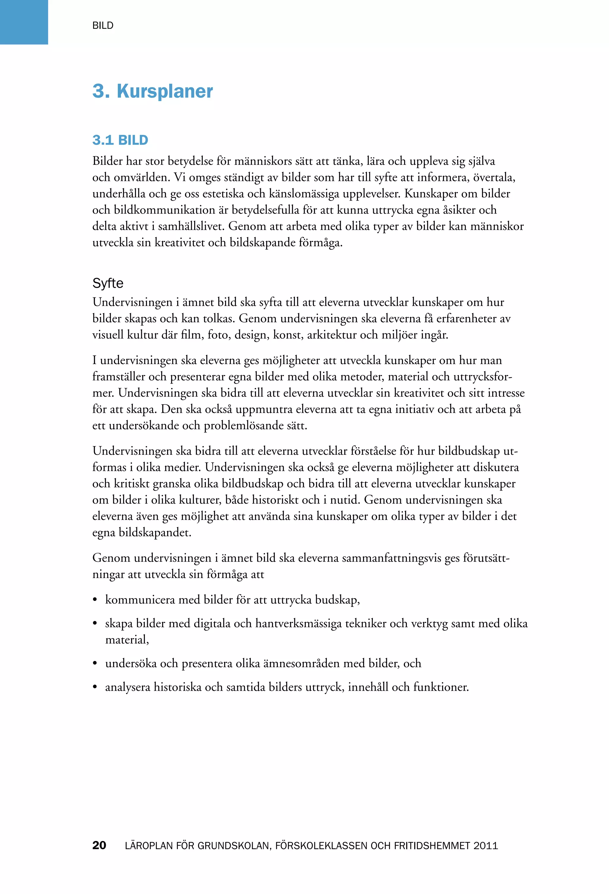 Läroplan för grundskolan, förskoleklassen och fritidshemmet 2011 | PPT