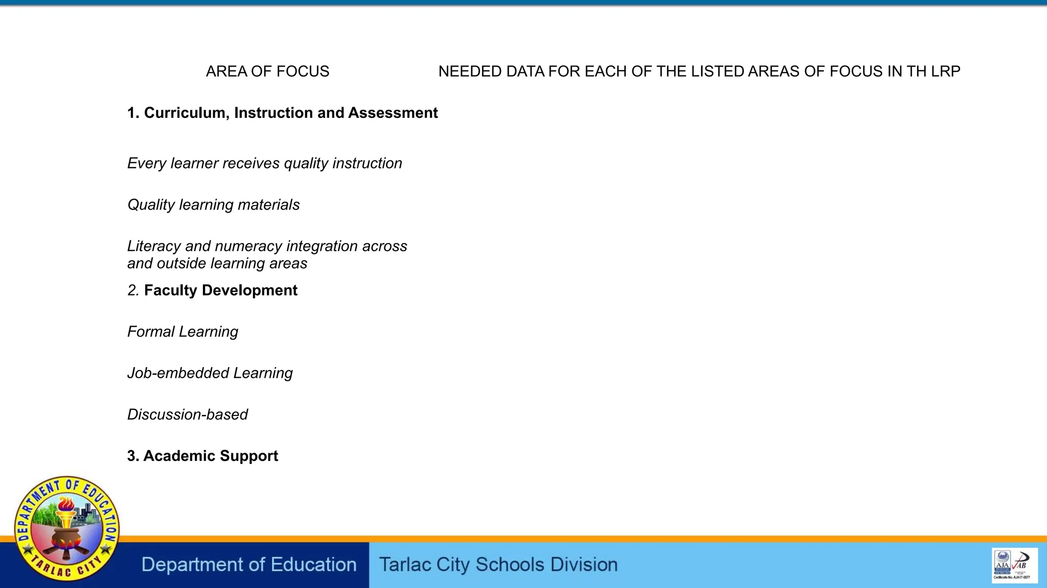 Learning Recovery Plan Presentation for Teachers | PPTX