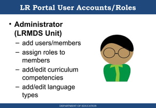 LR Portal and DEPED Learning Resource PPT | PPT