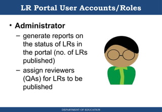 LR Portal and DEPED Learning Resource PPT | PPT