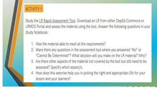 LEARNING PORTAL RESOURCES ACCESSING AND UTILIZATION | PPTX