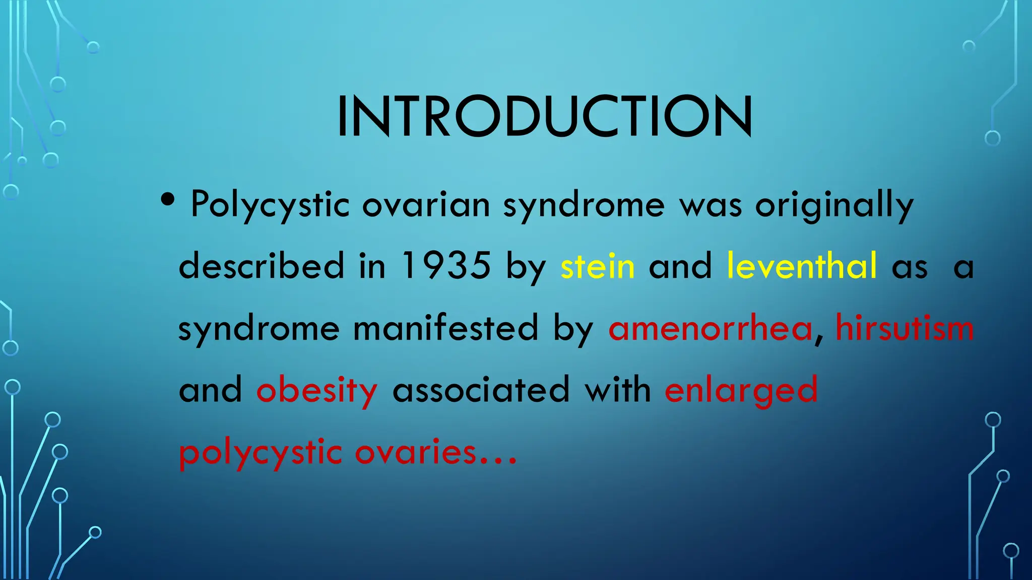 PCOS POLYCYSTIC OVARIAN SYNDROME- ETIOLOGY, PATHOLOGY, HISTOLOGY ...