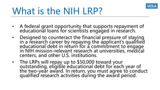Nih Loan Repayment Program Lrp Info Session 9 26 23 Ppt Free
