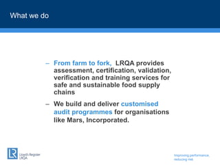 Lrqa food ppt | PPTX