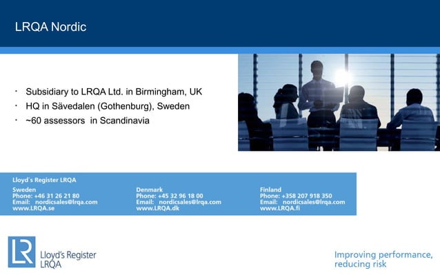 LRQA_presentation | PPT | Business | Business and Finance