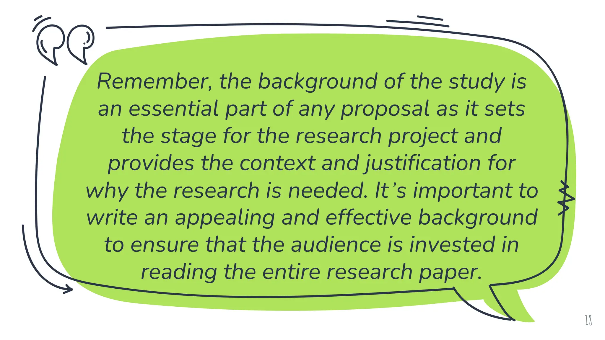 Establishing your background of study: The Basics | PPTX
