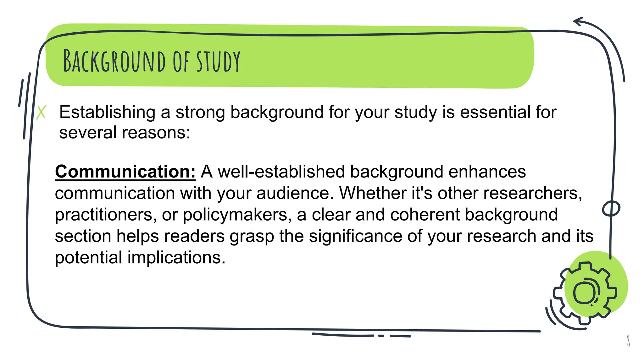 Establishing your background of study: The Basics | PPTX