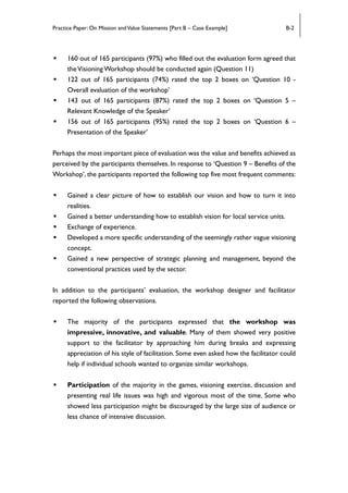 Practice Paper: On Mission, Vision and Value Statements | PDF