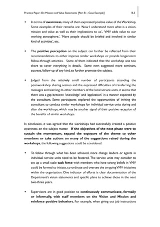 Practice Paper: On Mission, Vision and Value Statements | PDF