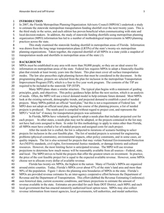 Estimating a Statewide Transportation Funding Shortfall Using MPO Long ...
